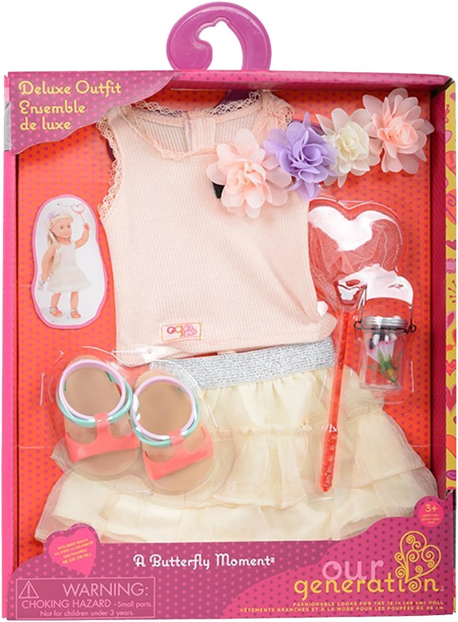 Our Generation 70.30198 A Butterfly Moment Dolls Clothing, Multi-Colour ...