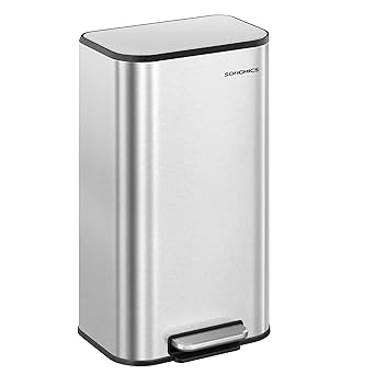 Amazon.com: SONGMICS Kitchen Trash Can, 8-Gallon (30 L) Garbage Can ...