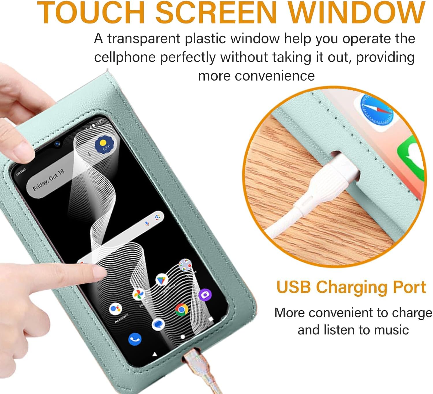 Tuxiwei Wallet Case for AirVoice A67L 6.7" - Instruction Manual