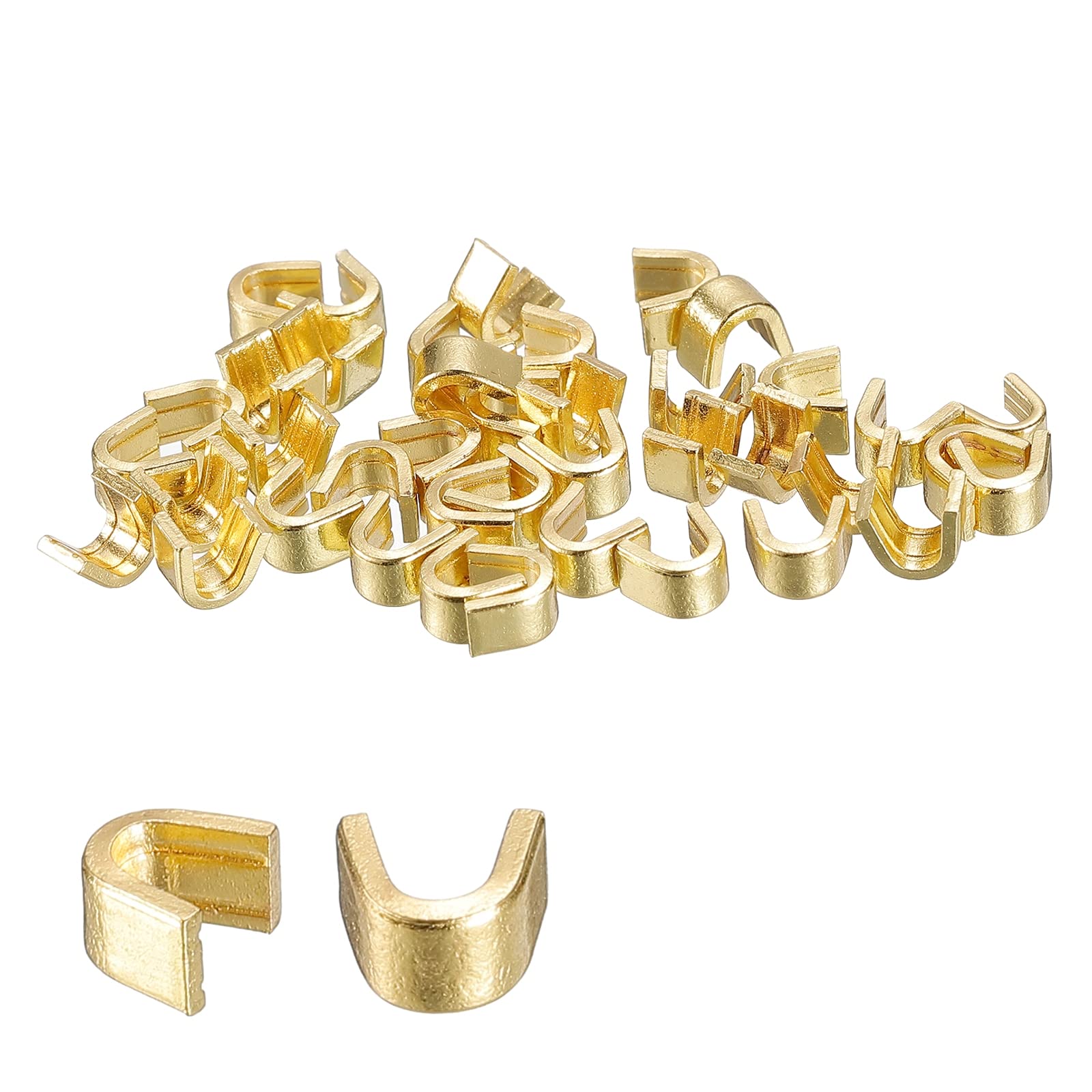 Amazon.com: uxcell 40Pcs Zipper Slider Retainers, #8 U Shape Top ...