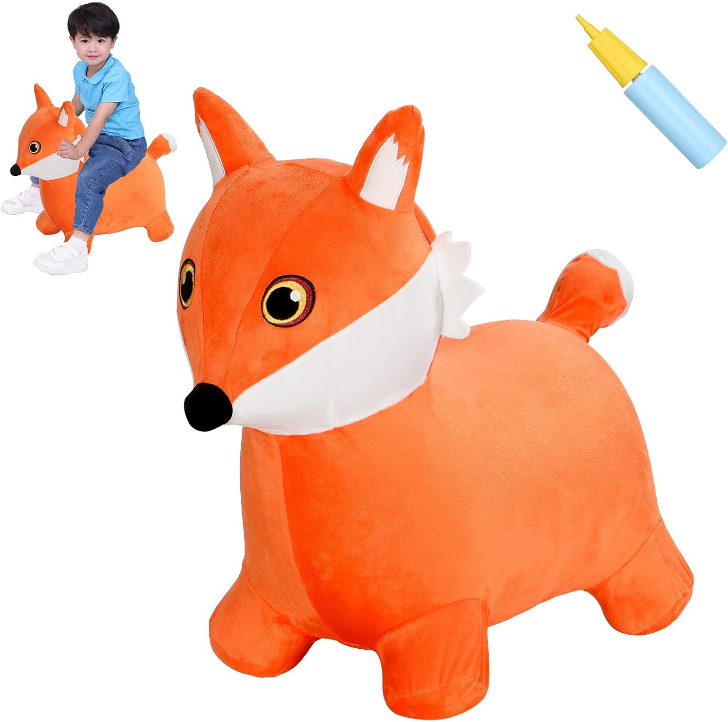 Amazon.com: INPANY Fox Bouncy Horse Hopper Toys, Toddlers Bouncing ...