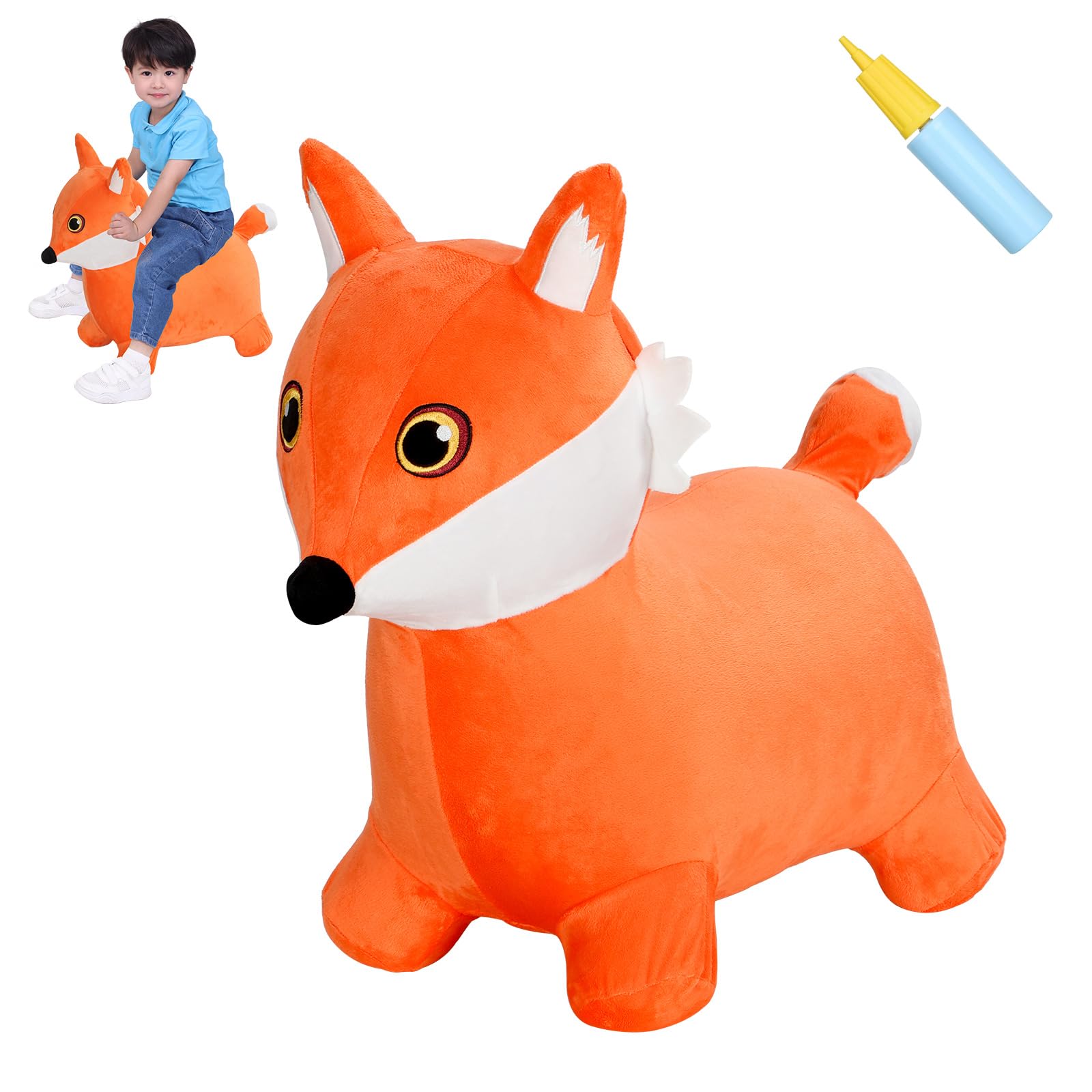 Amazon.com: INPANY Fox Bouncy Horse Hopper Toys, Toddlers Bouncing ...