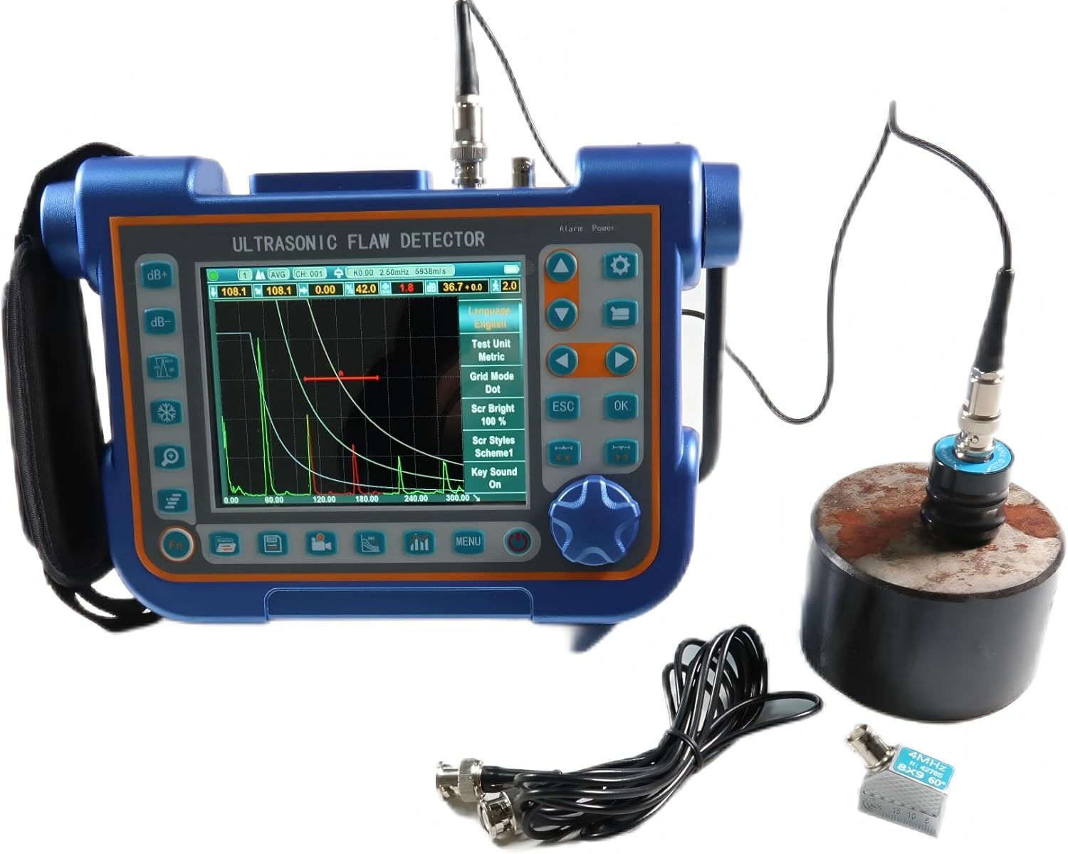 Amazon.com: Ultrasonic Flaw Detector TFD807C Testing Range Up to ...