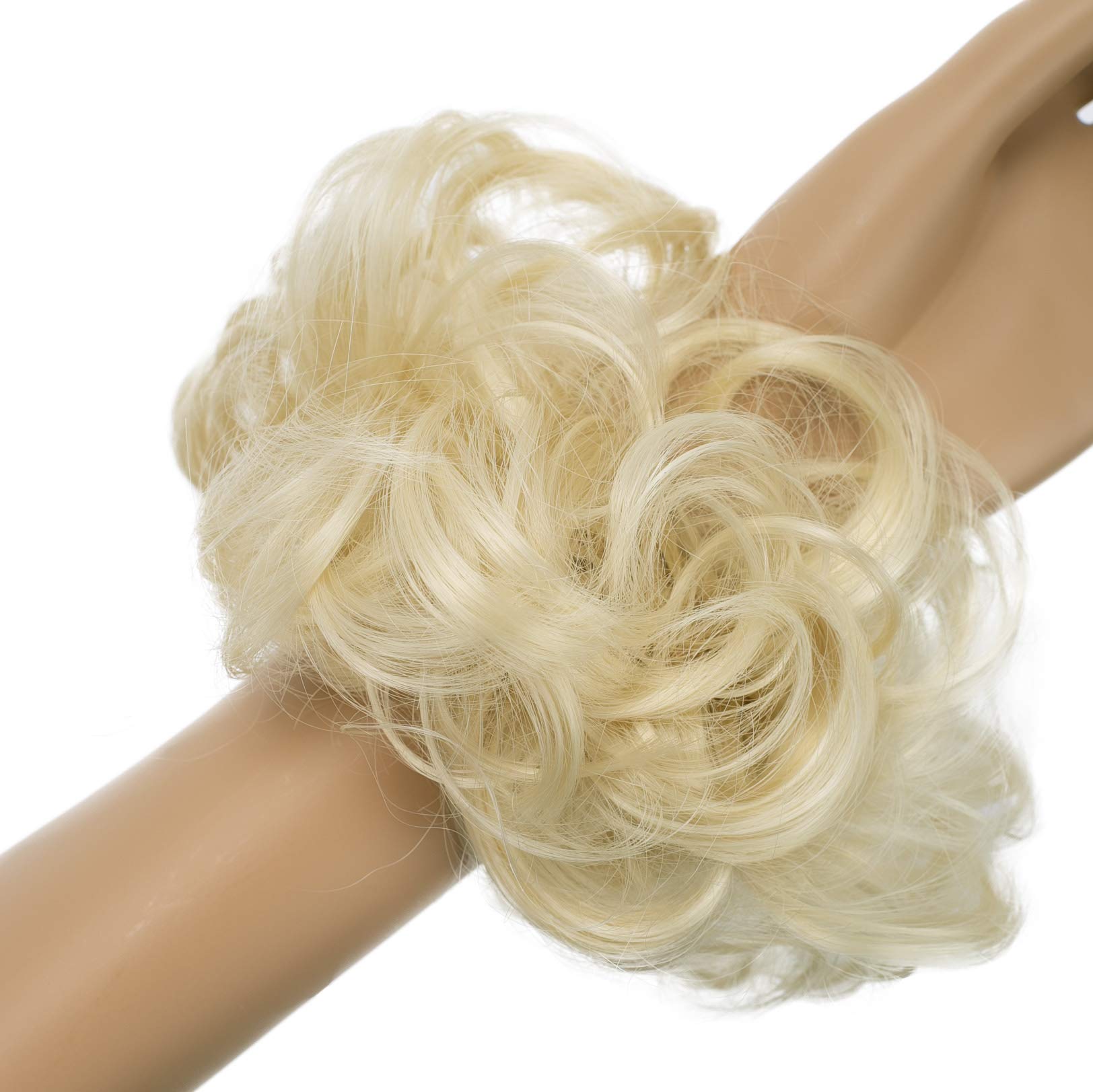 Amazon.com : CAISHA Messy Scrunchie Bun Voluminous Wavy Hairpiece Heat ...