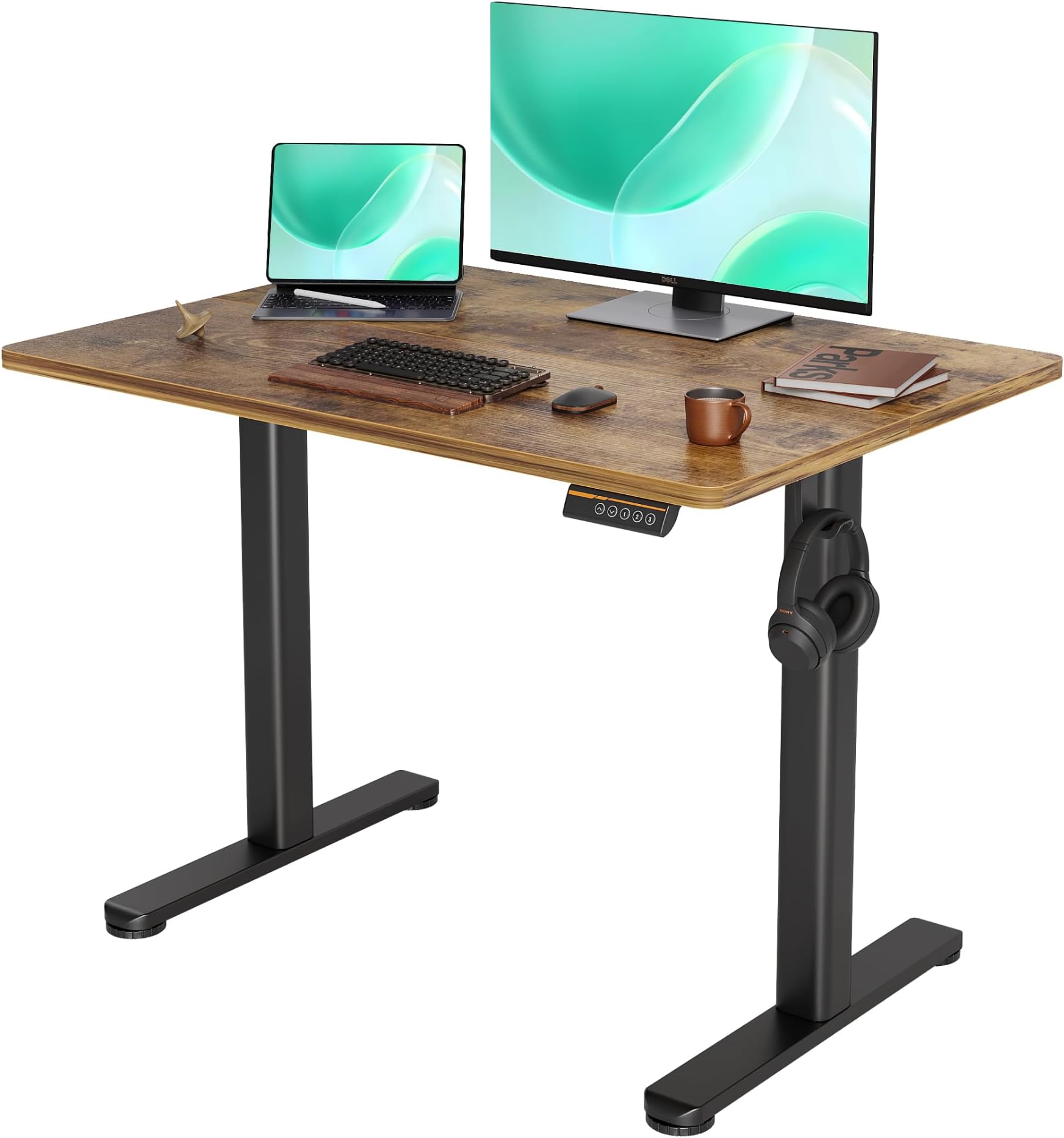 Amazon.com: STARY Electric Standing Desk Adjustable Height Sit Stand ...