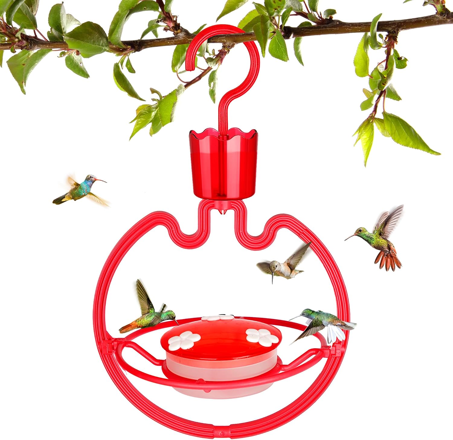 Amazon.com : ORIENTOOLS Hummingbird Feeders for Outdoors Hanging 3.5oz ...