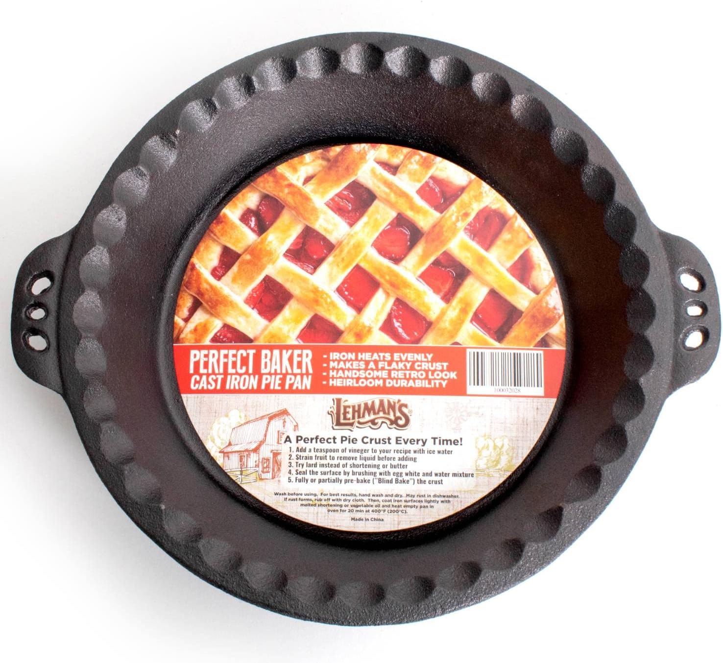 Amazon.com: Lodge Cast Iron Pie Pan 9 Inch: Home & Kitchen