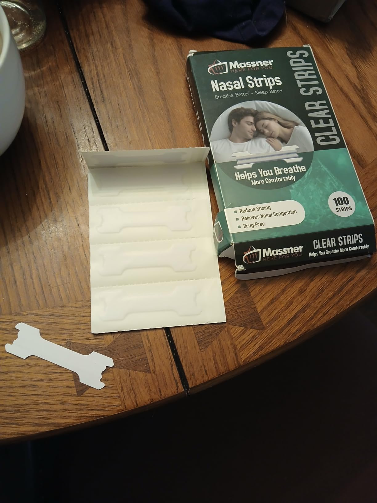 Amazon.com: Massner Clear Nasal Strips for Snoring - Pack of 100 Clear ...