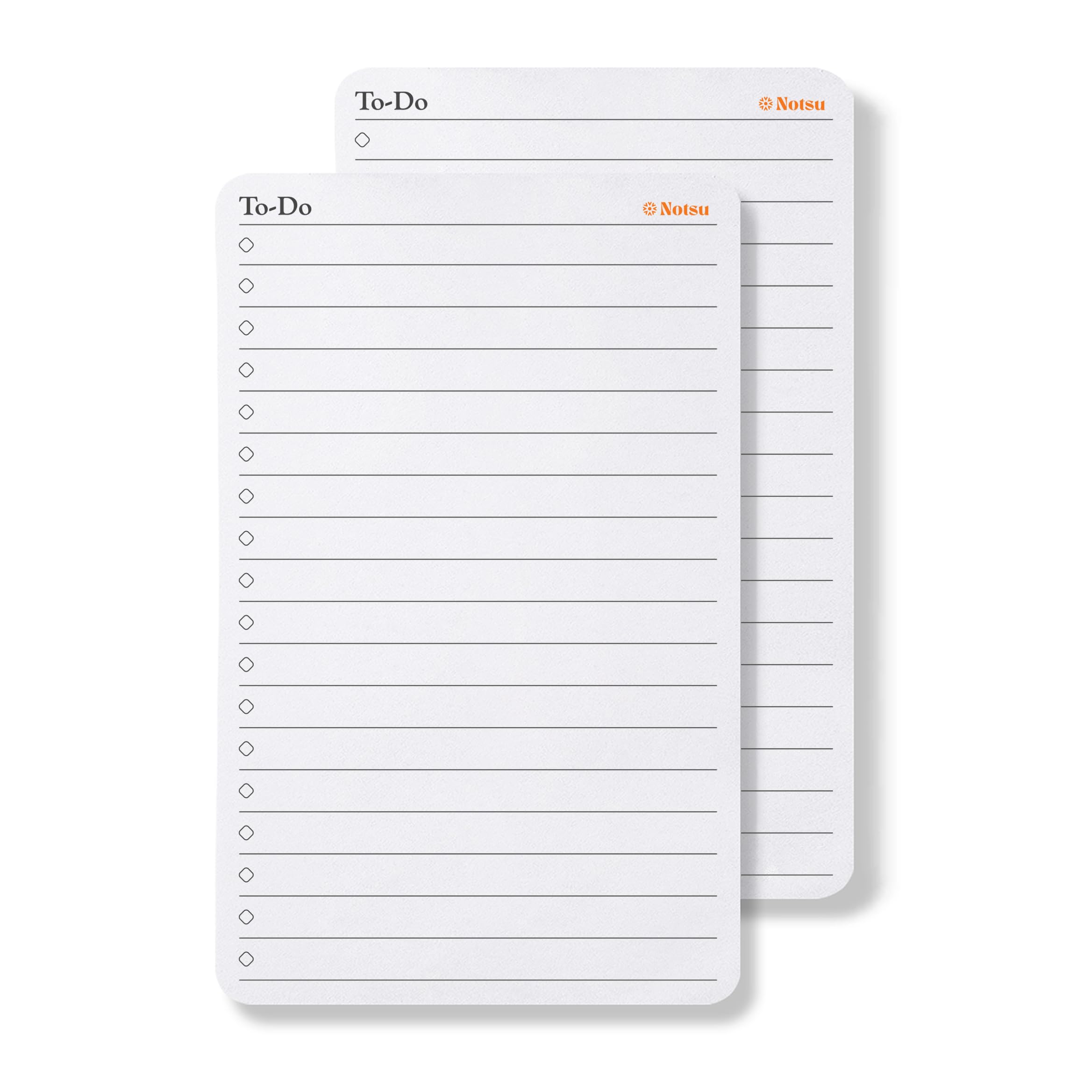 Amazon.com : Notsu To Do List Small Desk Notepad 2 Pack | Minimalist To ...