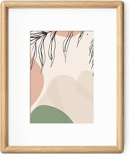 Amazon.com - Axeman 8x10 Picture Frame - Solid White Oak Wood 8 x 10 ...