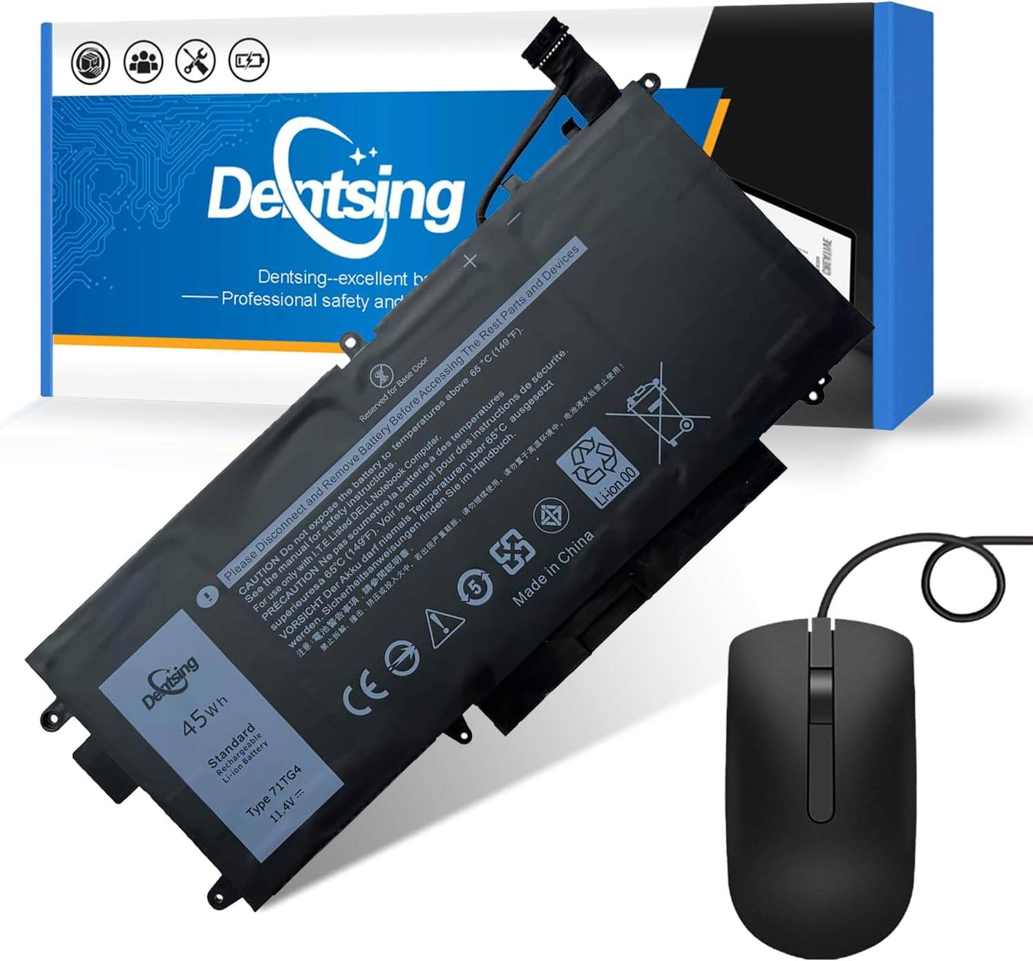 Amazon.com: Dentsing 71TG4 11.4V 45Wh/ 4-Cell Laptop Battery Compatible ...