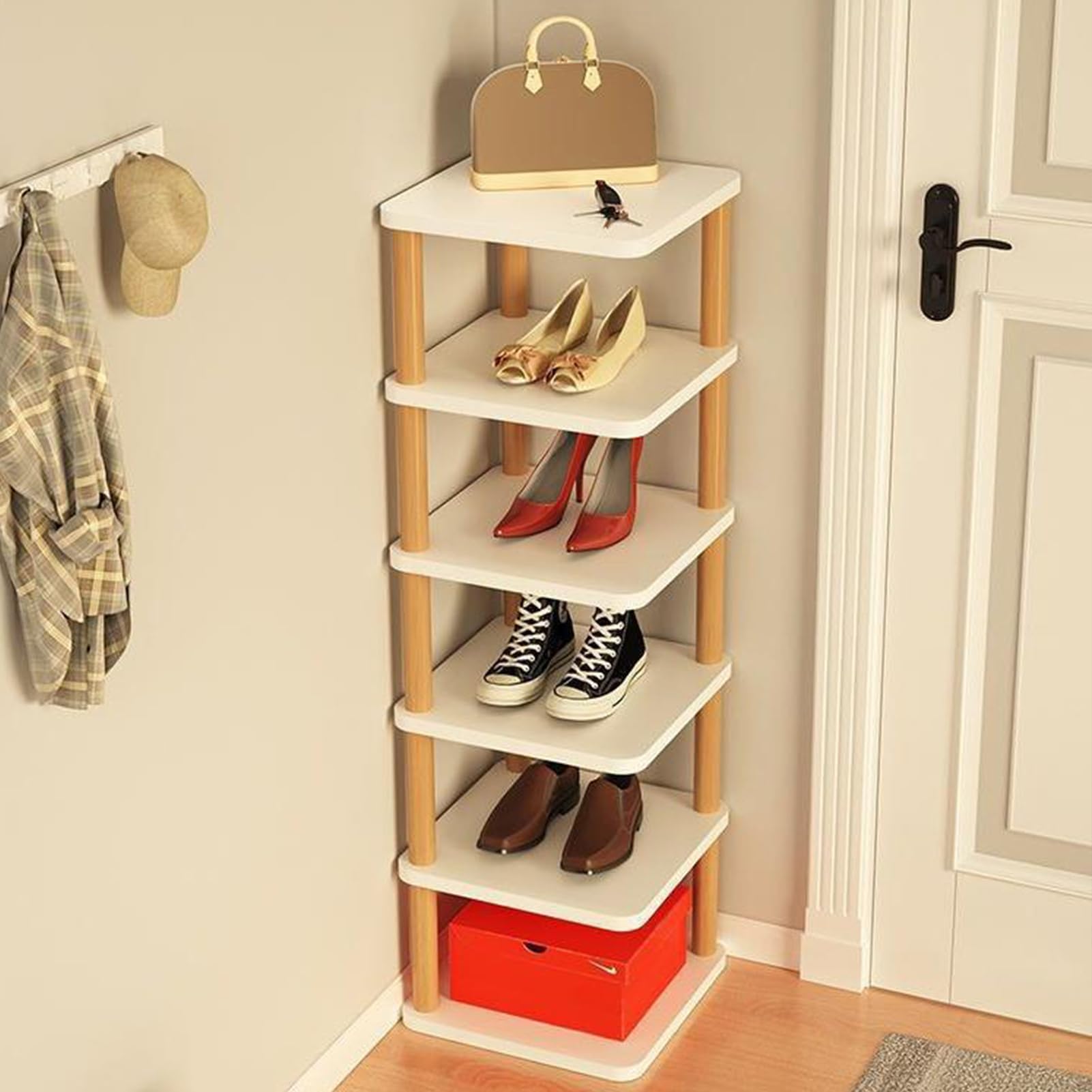 Tkekruh Rangement des Chaussures,Étagère à Chaussures à 6 Niveaux,Tour ...