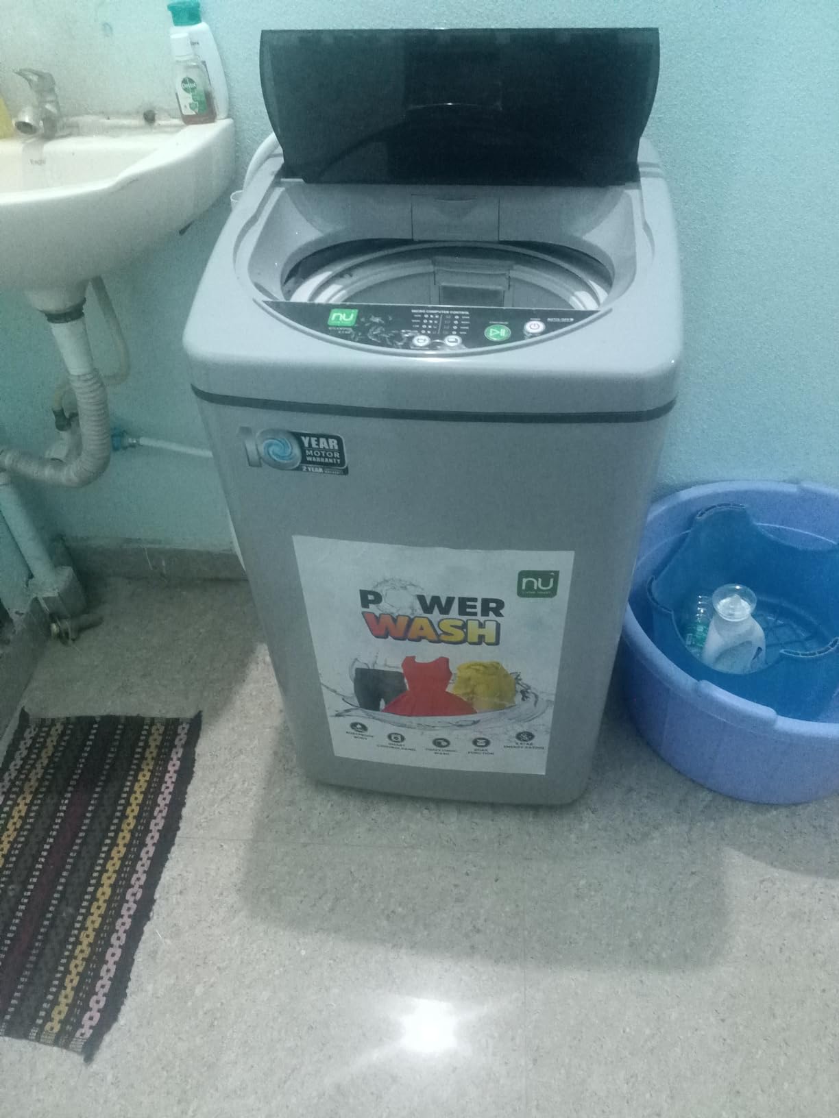 NU 6.5 Kg Fully Automatic Top Load Washing Machine with Soft Close ...