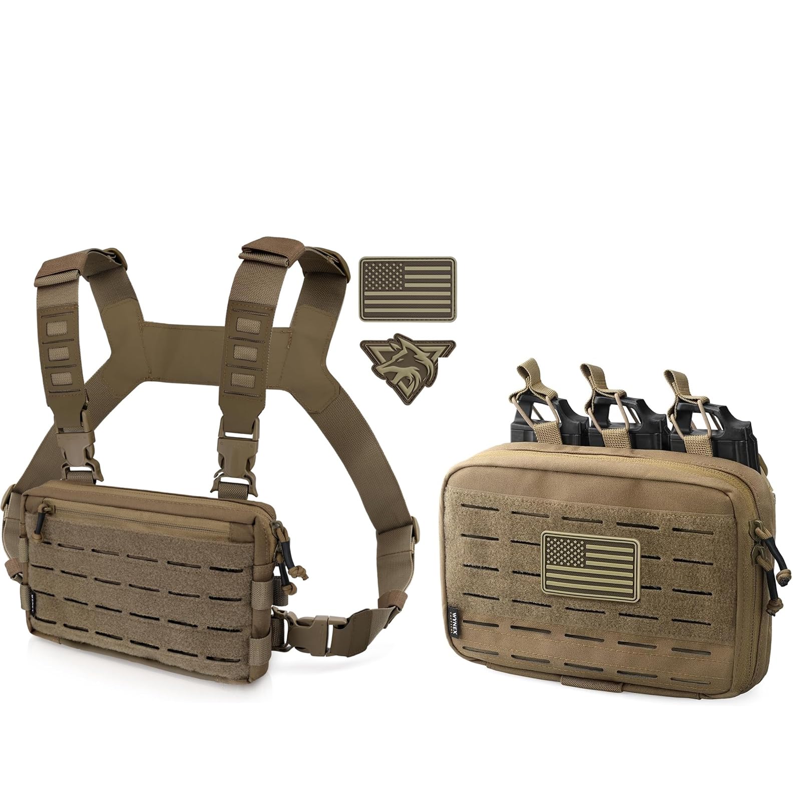 Amazon.com: WYNEX Tactical Chest Rig Pack for Men, Running Chest Bag ...