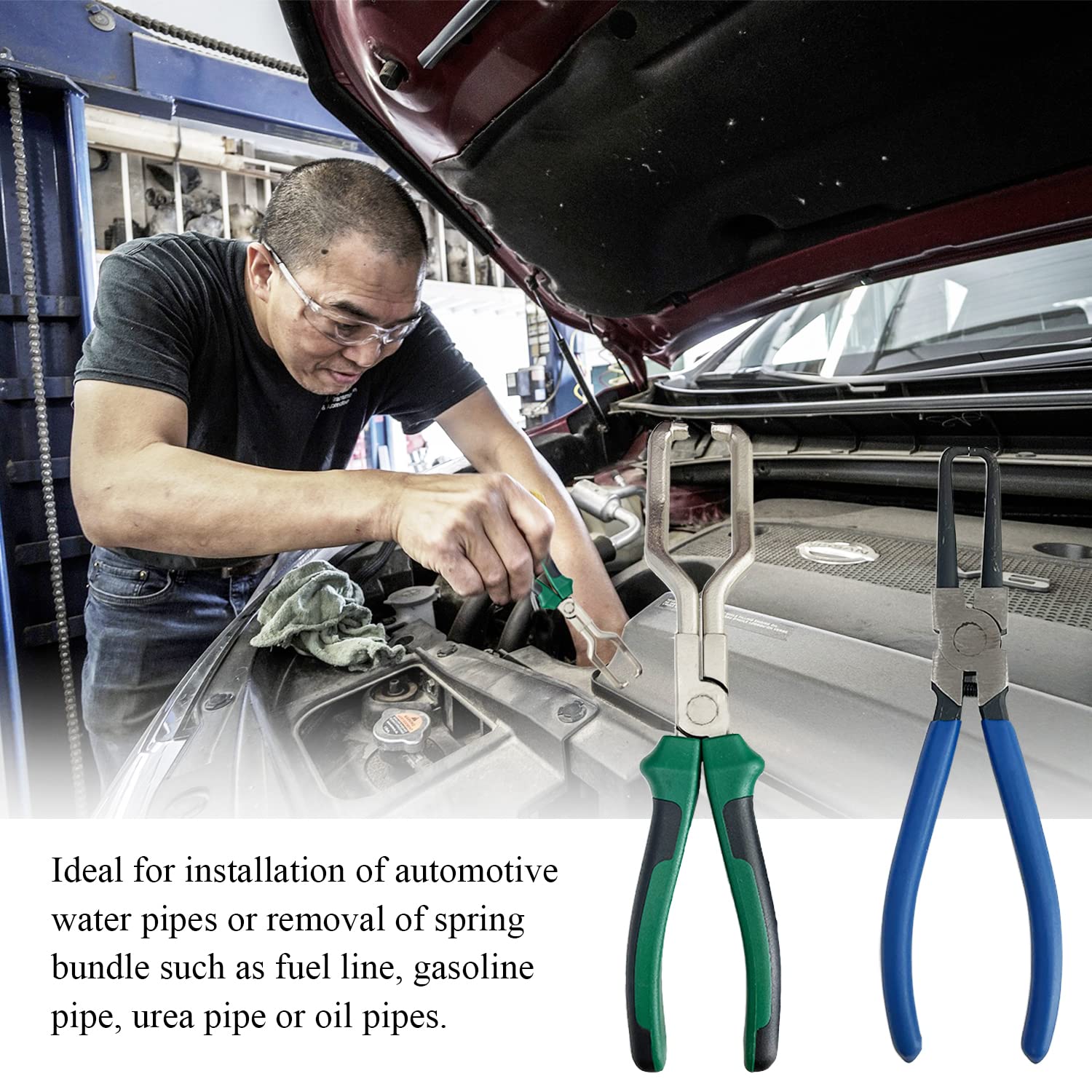 Snapklik.com : Fuel Line Pliers Set, Fuel Filter Calipers Hose Pipe ...