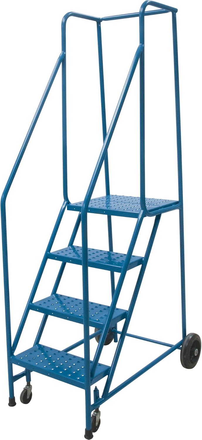 KLETON - Rolling Step Ladder, 4 Steps, 18" Step Width, 37" Platform ...