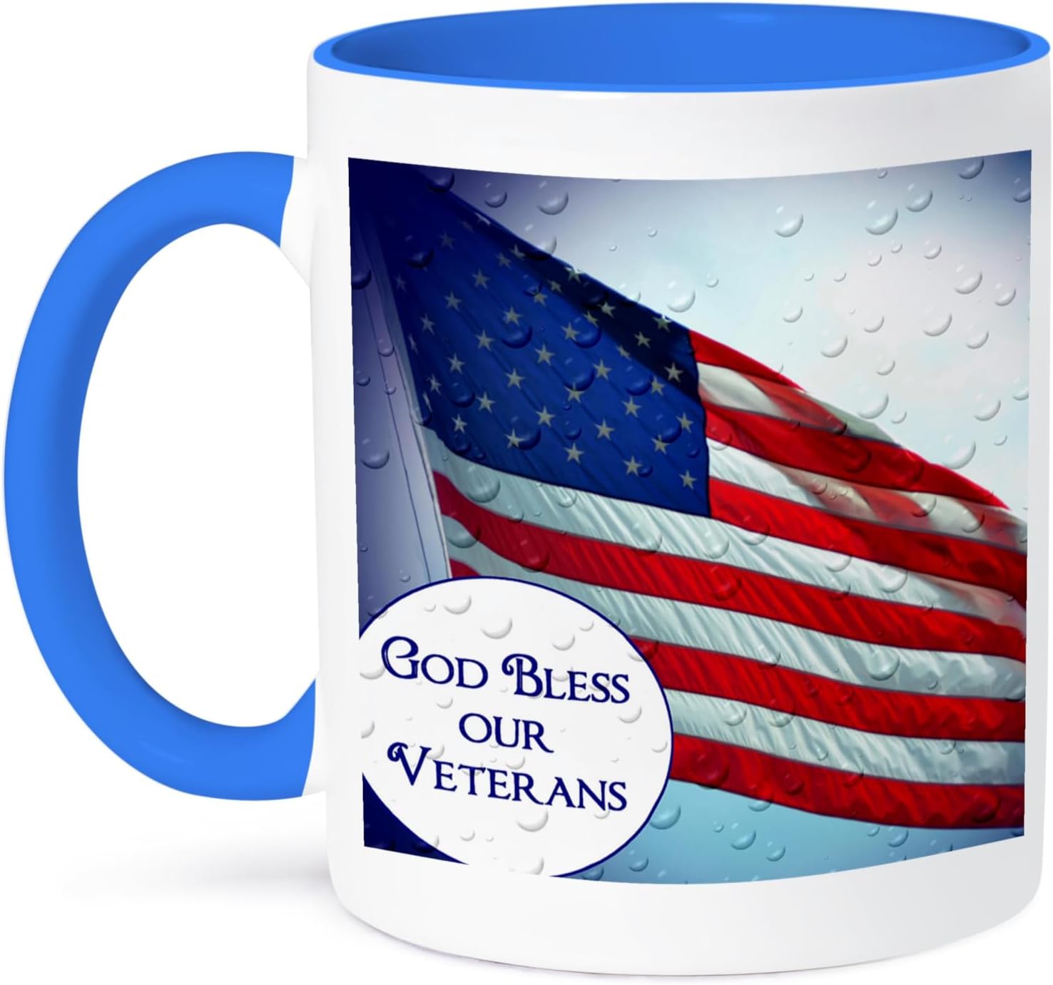Amazon.com: Rogue River Tactical Military Veteran Coffee Mug USA Flag ...