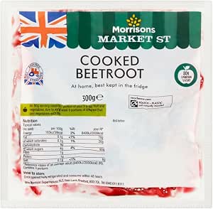 Morrisons Market St Cooked Beetroot, 300g : Amazon.co.uk: Grocery