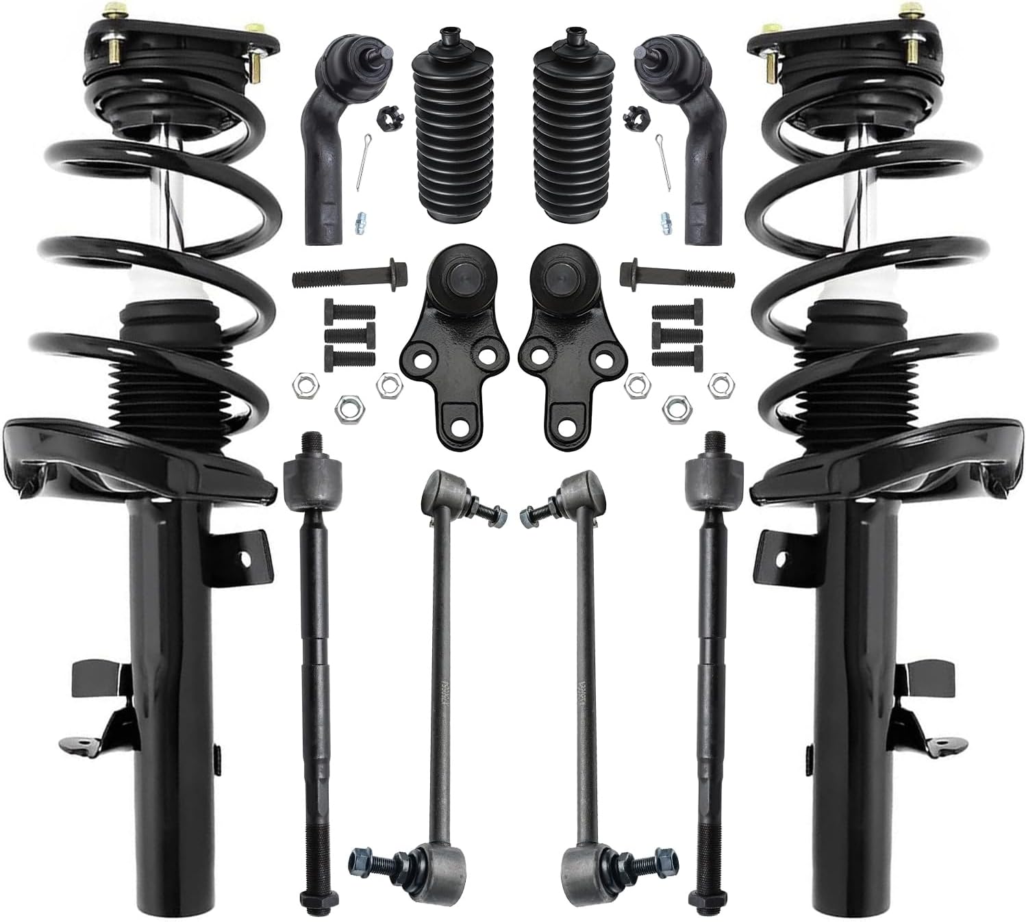 Amazon.com: Detroit Axle - Front Suspension Kit for Ford 2013-2018 Focus [S SE Titanium] Struts ...