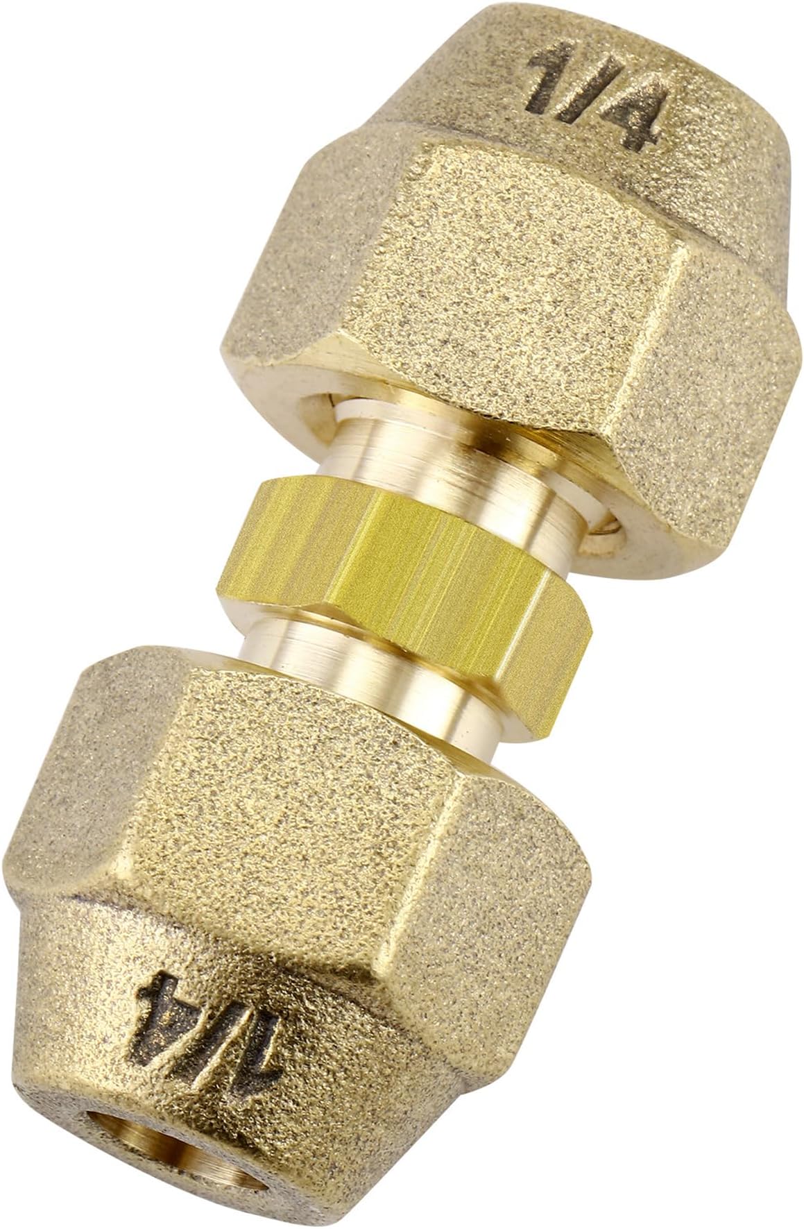 1/4-Inch AC Pipe Joint Connectors, Free Welding Brass Pipe Coupler ...