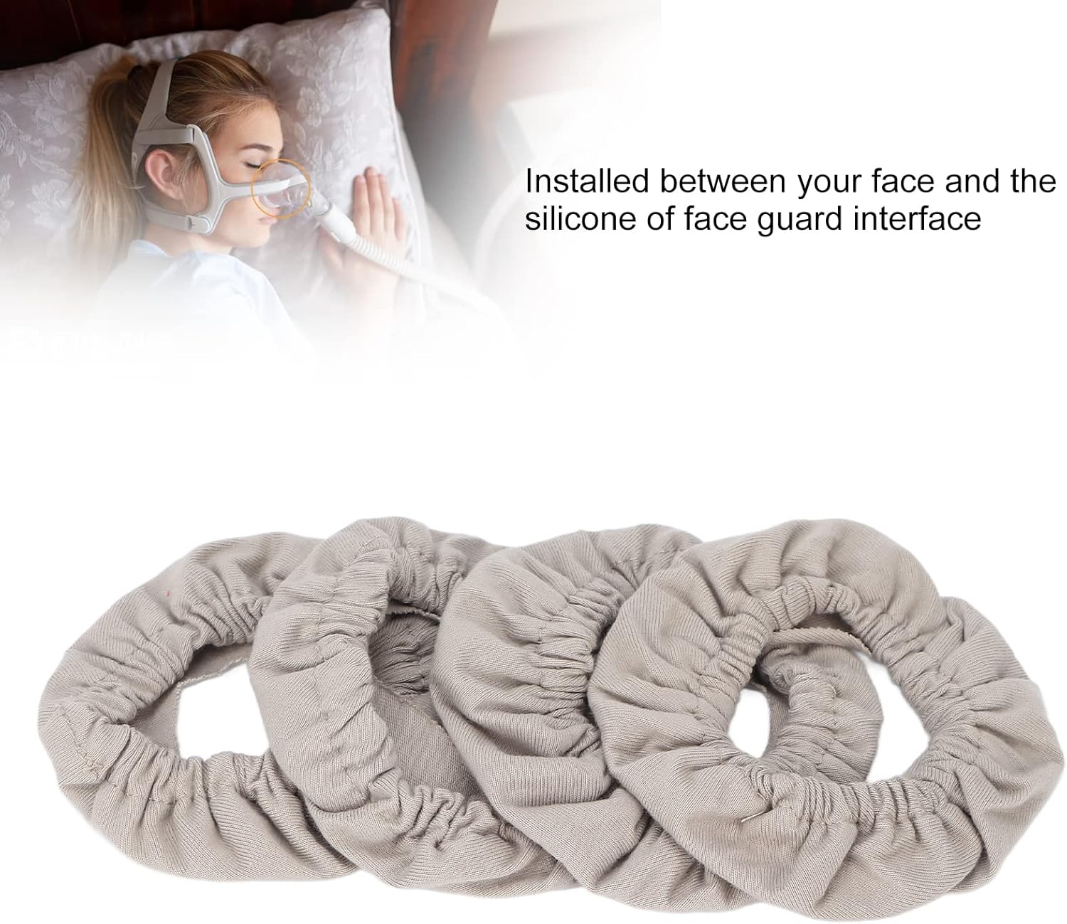 4pcs Full Face CPAP Mask Liners, Washable Reusable CPAP Masks Cushion ...