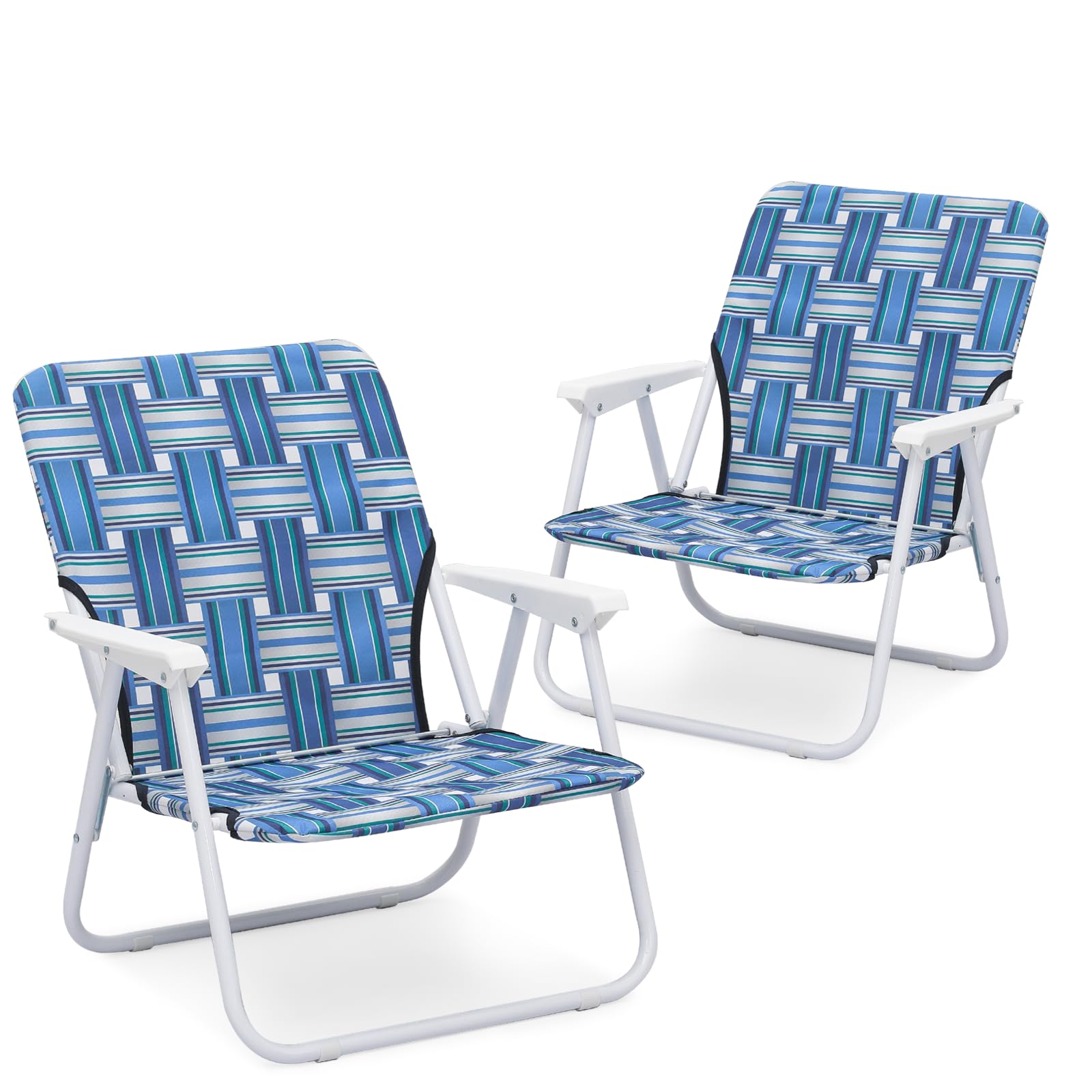 Amazon.com : MoNiBloom Portable Folding Low Beach Chair for Outdoor ...