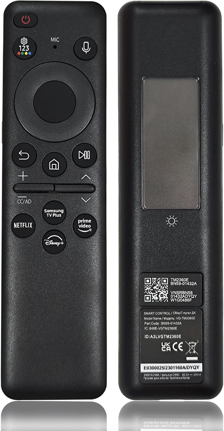 Amazon.com: BN59-01432A Solar Voice Remote Replacement for Samsung TV ...