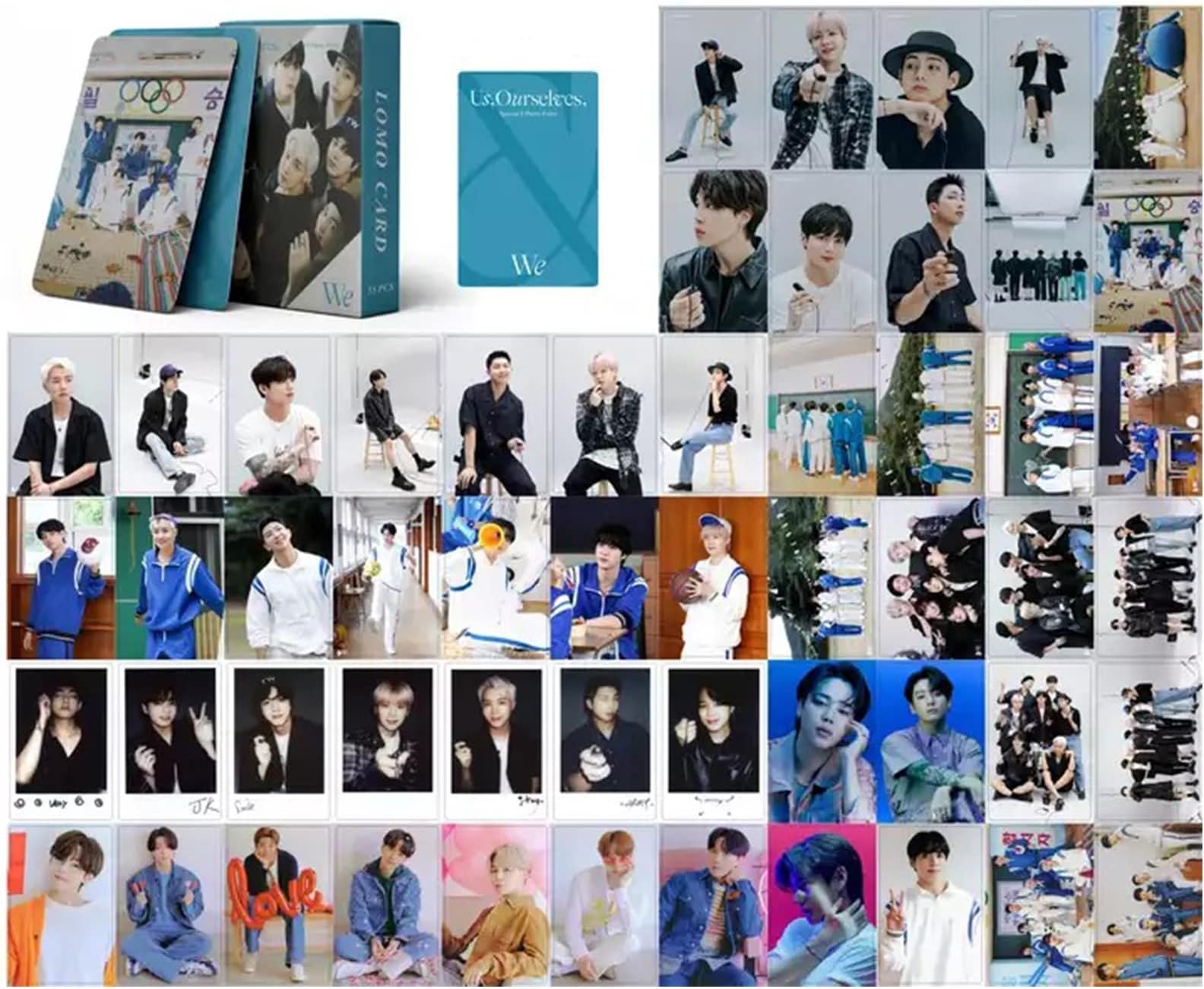WKxinxuan BTS Fotokarten, BTS Photocard, 55PCS Kpop Photocards, Enhypen ...