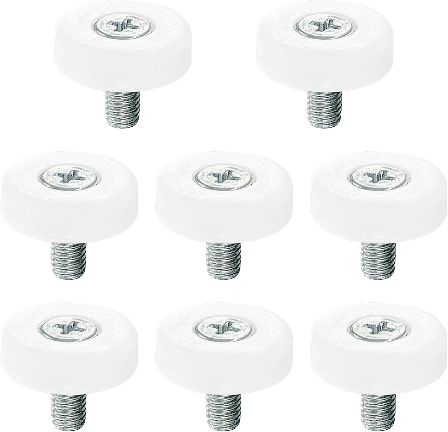 8 PCS Plastic Drawer Slide Rollers, Bearing Small Pulley (22mm ...