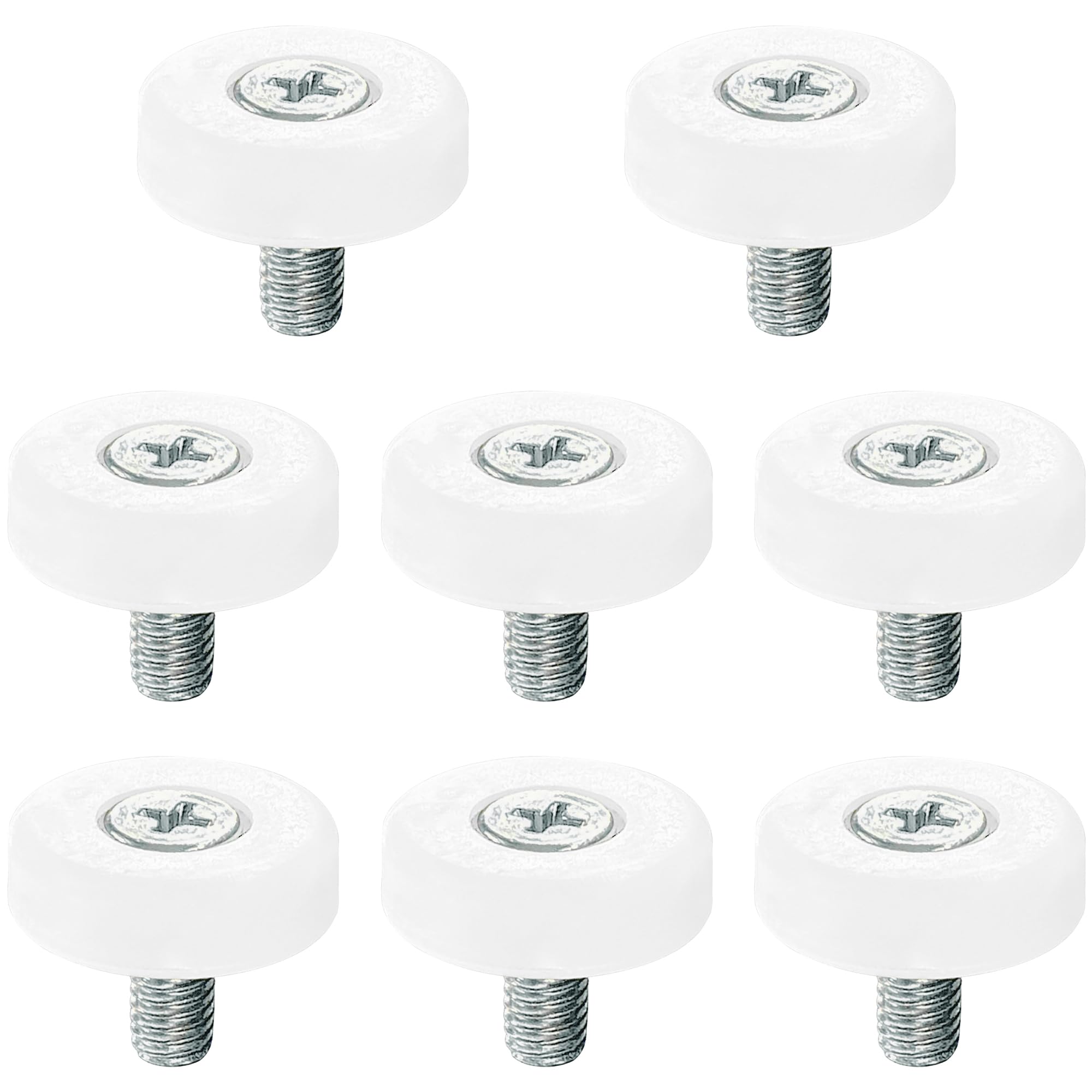 8 PCS Plastic Drawer Slide Rollers, Bearing Small Pulley (22mm ...