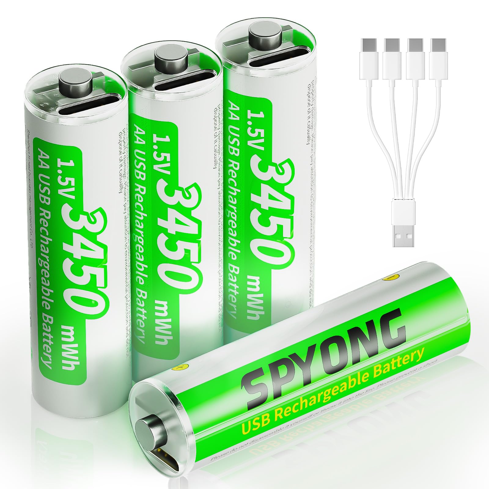 Rechargeable Lithium 12v Aa Batteries AAA USB Rechargeable Battery