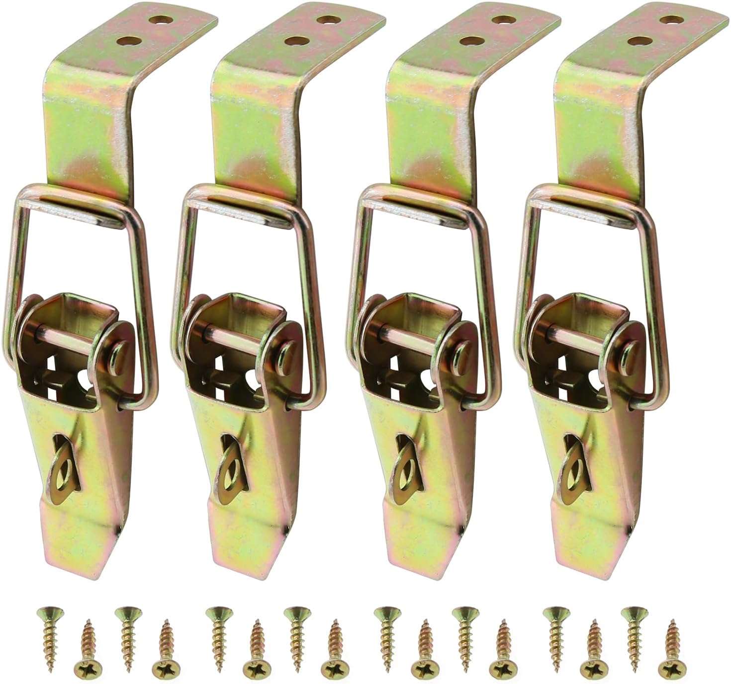 LUORNG 4PCS Metal Cabinet Luggage Trailer Door Hood Lock Clamp 90 ...