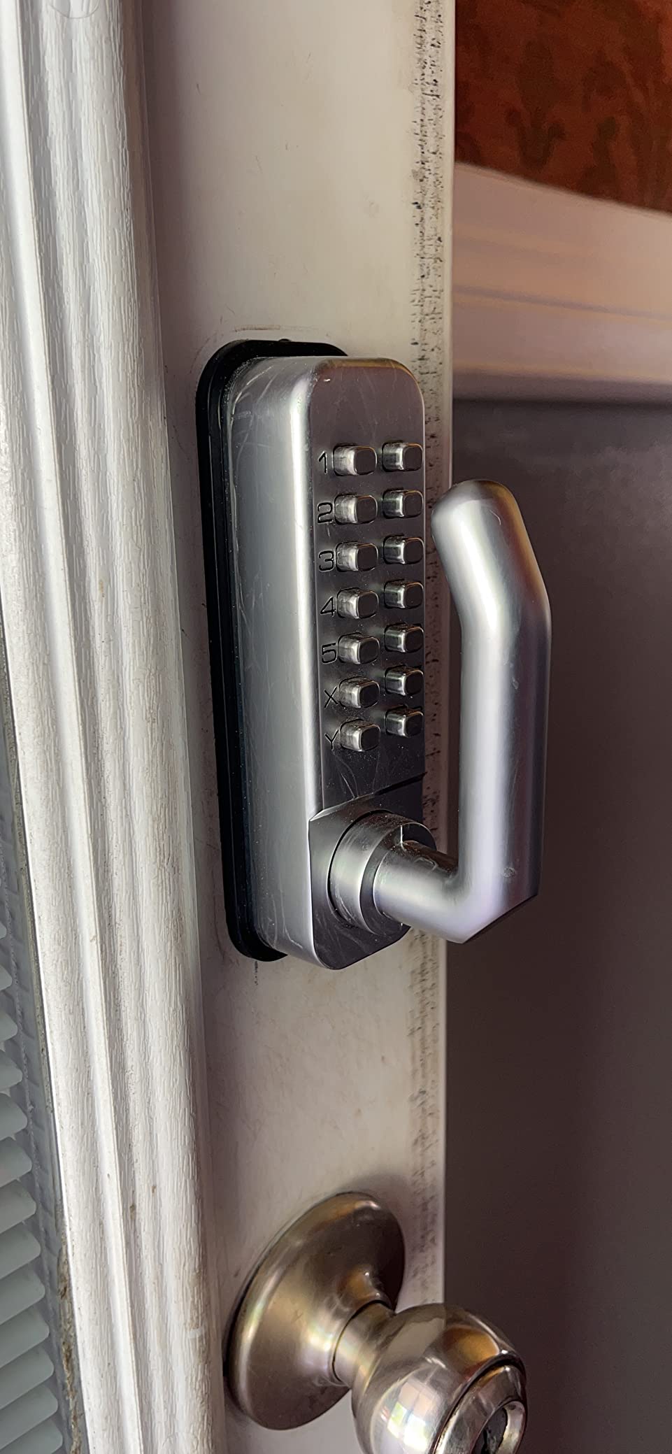 Mechanical Door Lock Push Button Digital Code Keypad Keyless Entry Door ...