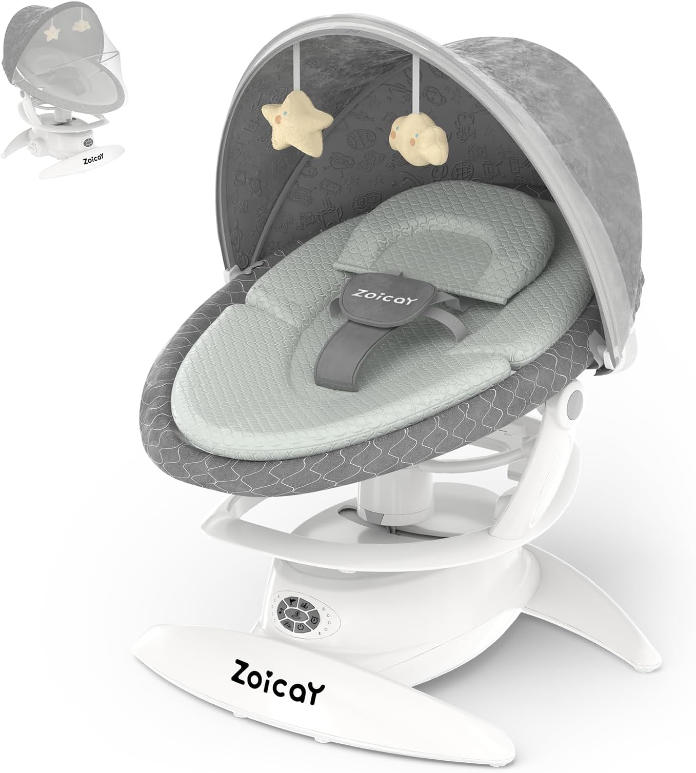 Amazon.com : Joie Miso 2-in-1 Baby Swing & Rocker– Dual Motion Swing ...