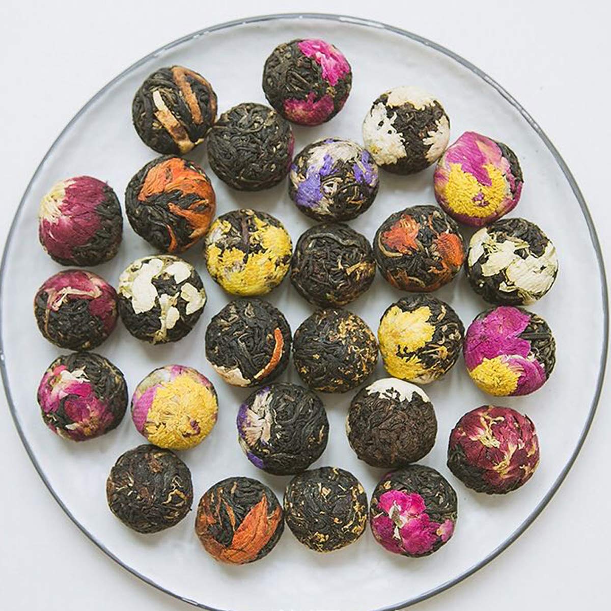 Amazon.com : 100% Organic Mix Blooming Tea Balls/Flowering Tea Balls ...
