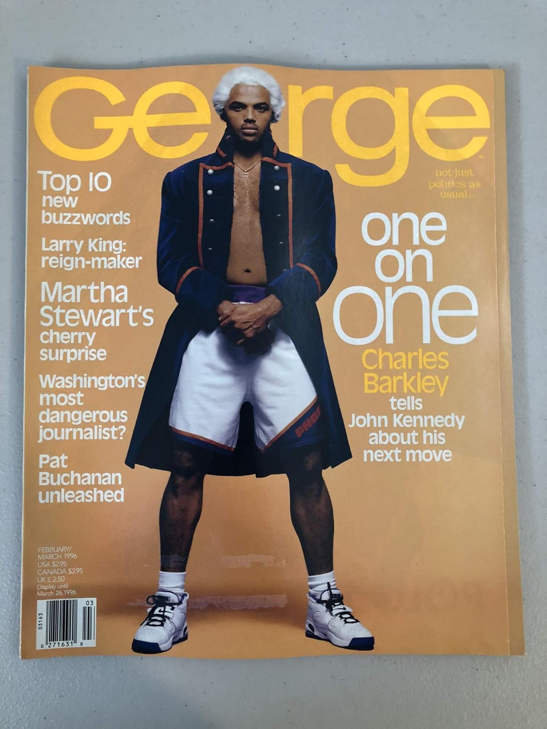 George Magazine - February / March 1996 - Charles Barkley Cover: Jr ...
