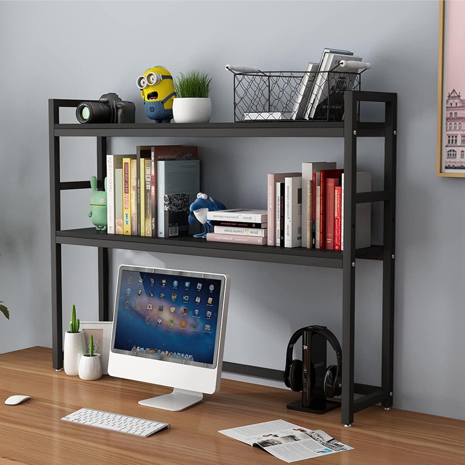 Amazon.com: NERDOH Desktop Organizer - Office Storage Rack, 2 Tier ...