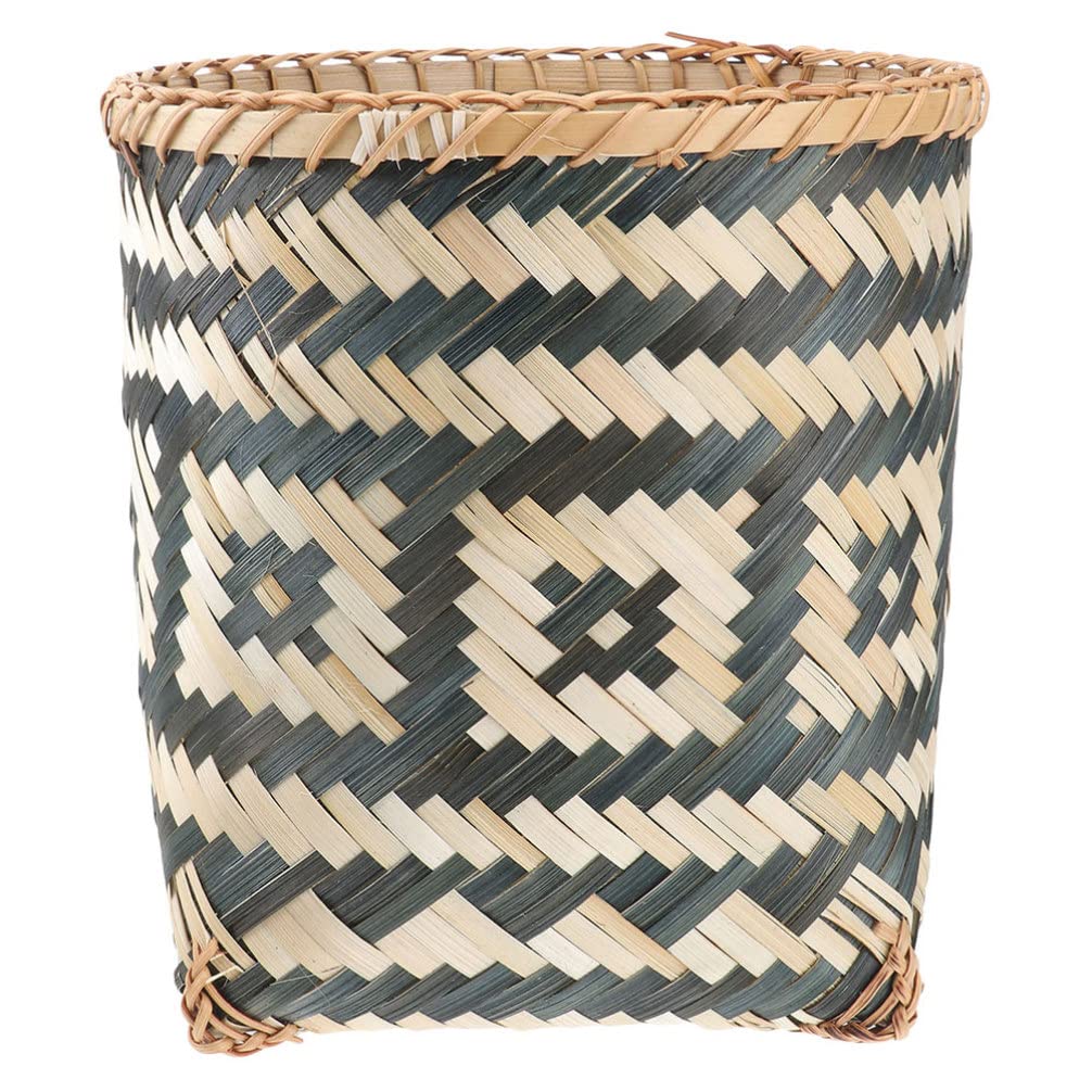 Amazon.com: OSKOE Seagrass Baskets Woven 13 Gallon Trash can Trash Can ...