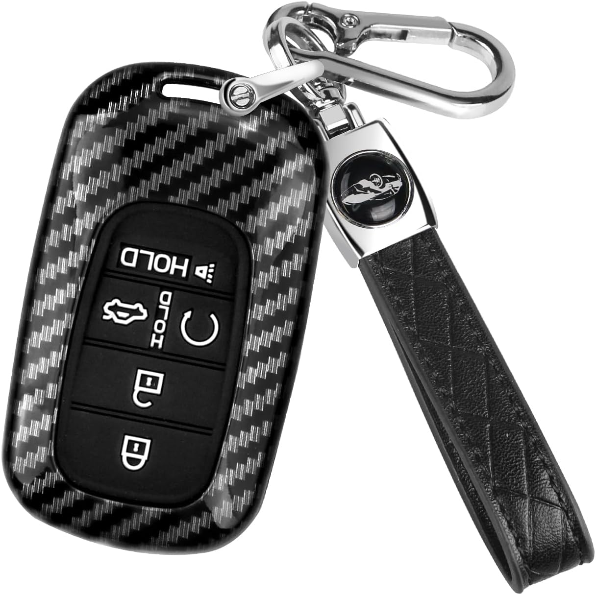 Amazon.com: QBUC for Honda Civic Key Fob Cover, Key Case with Keychain ...