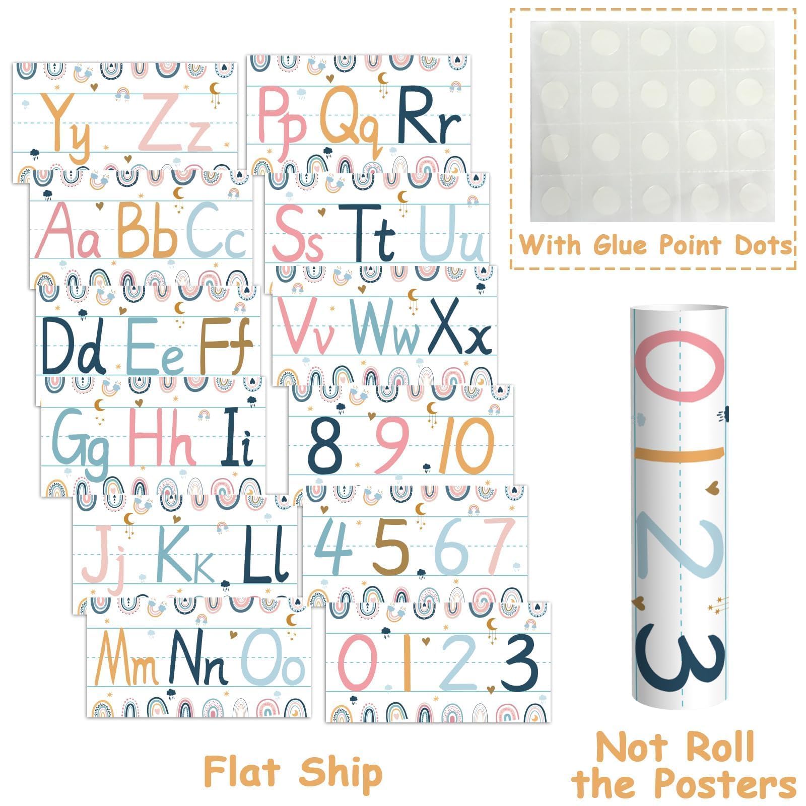 Snapklik.com : Gisgfim 12 Pieces Alphabet Bulletin Board Strips Set ...