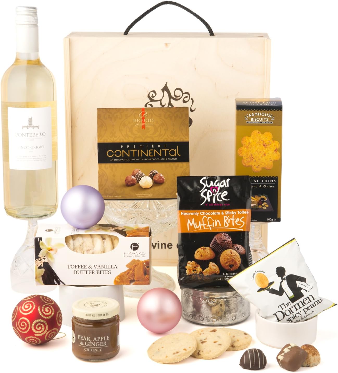Porter and Woodman Christmas Gift Box with Pontebello Pinot Grigio 2012 ...