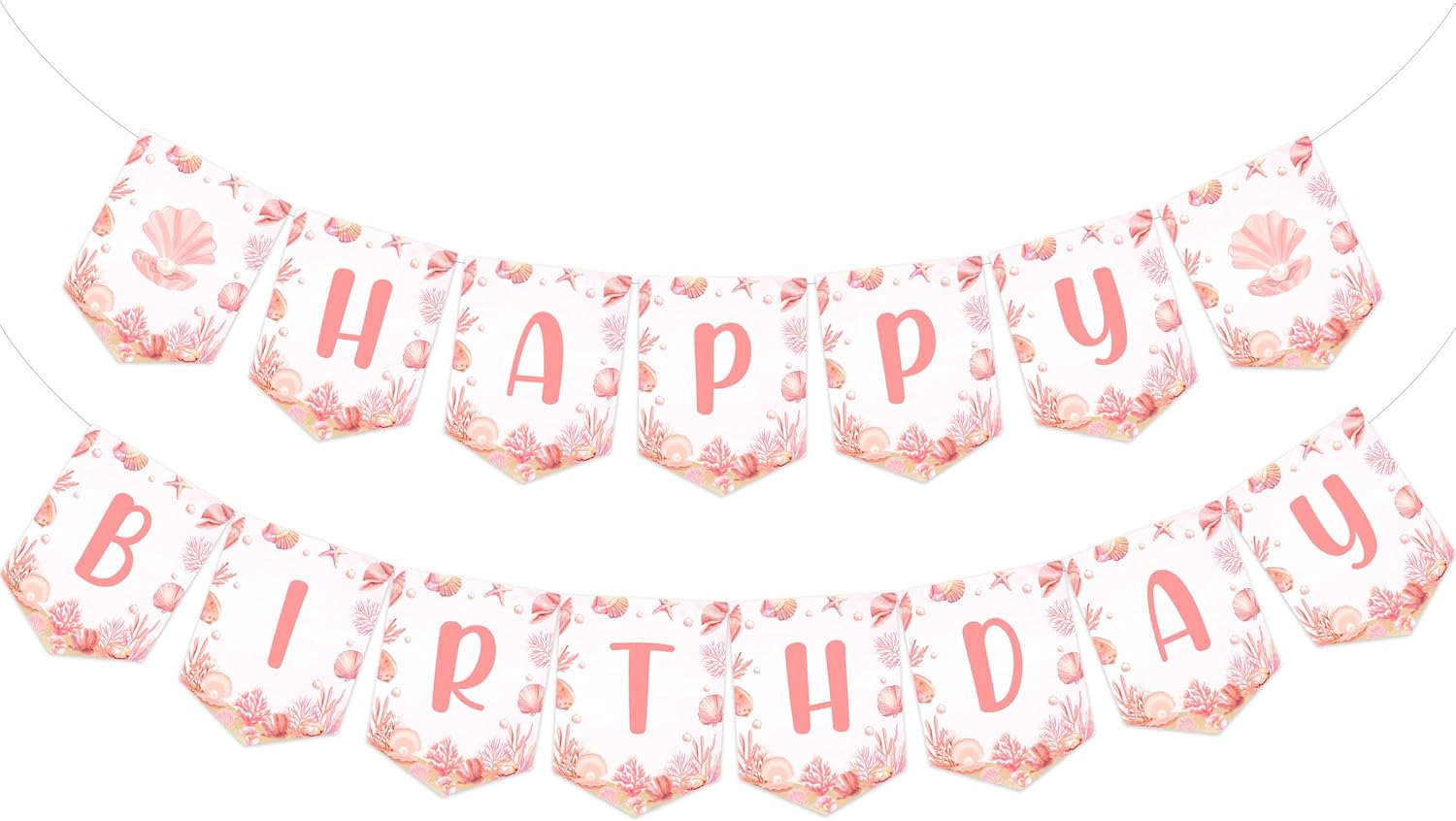 Amazon.com: Funmemoir Sea Shell Birthday Party Decoration Girl, Sea ...