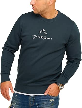 JACK & JONES Infinity Austin Men's Sweatshirt Pullover Sweater, Magical ...