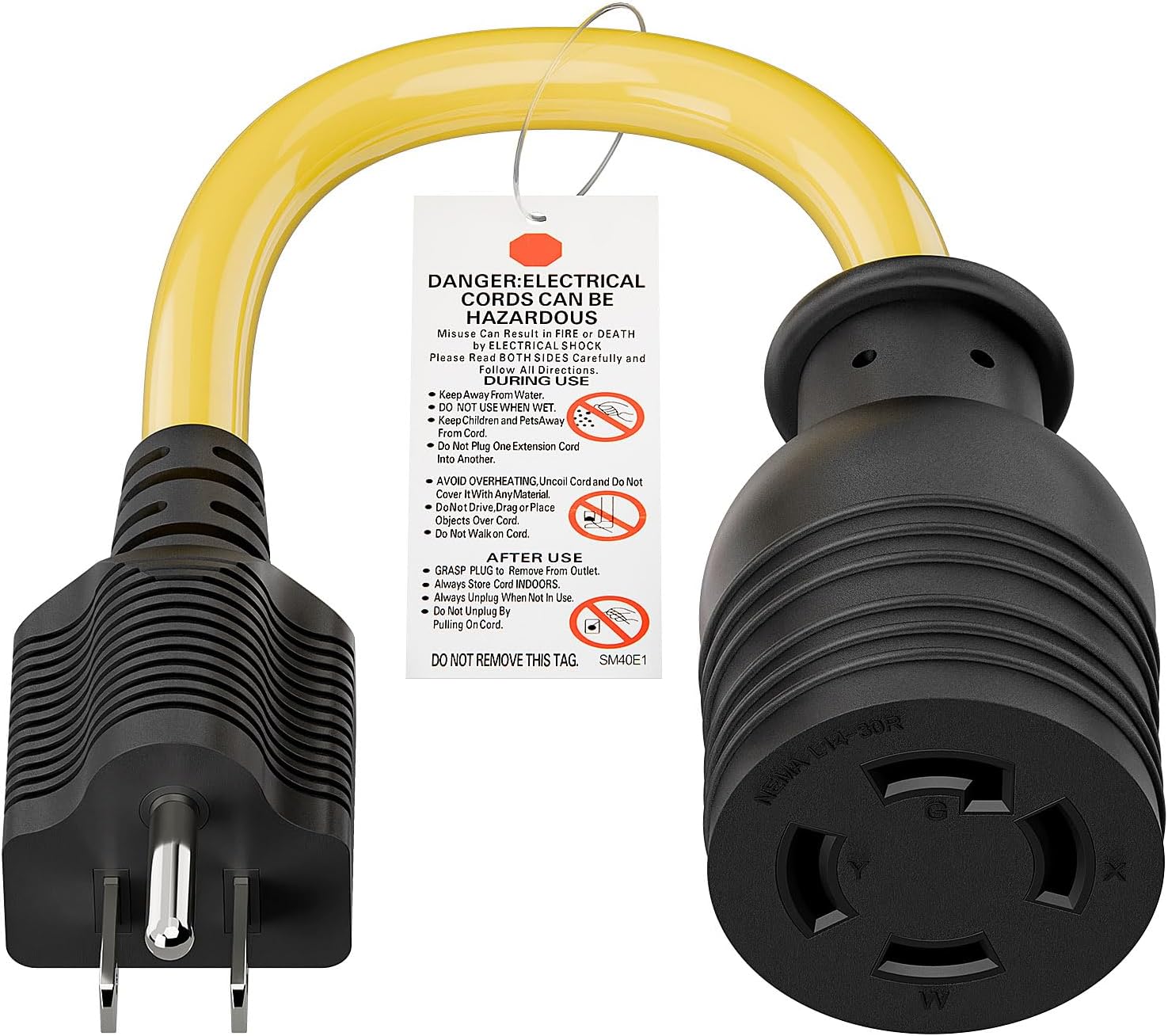 Amazon.com: NEMA 5-15P to L14-30R Power Adapter Cord, WINXUS Household ...