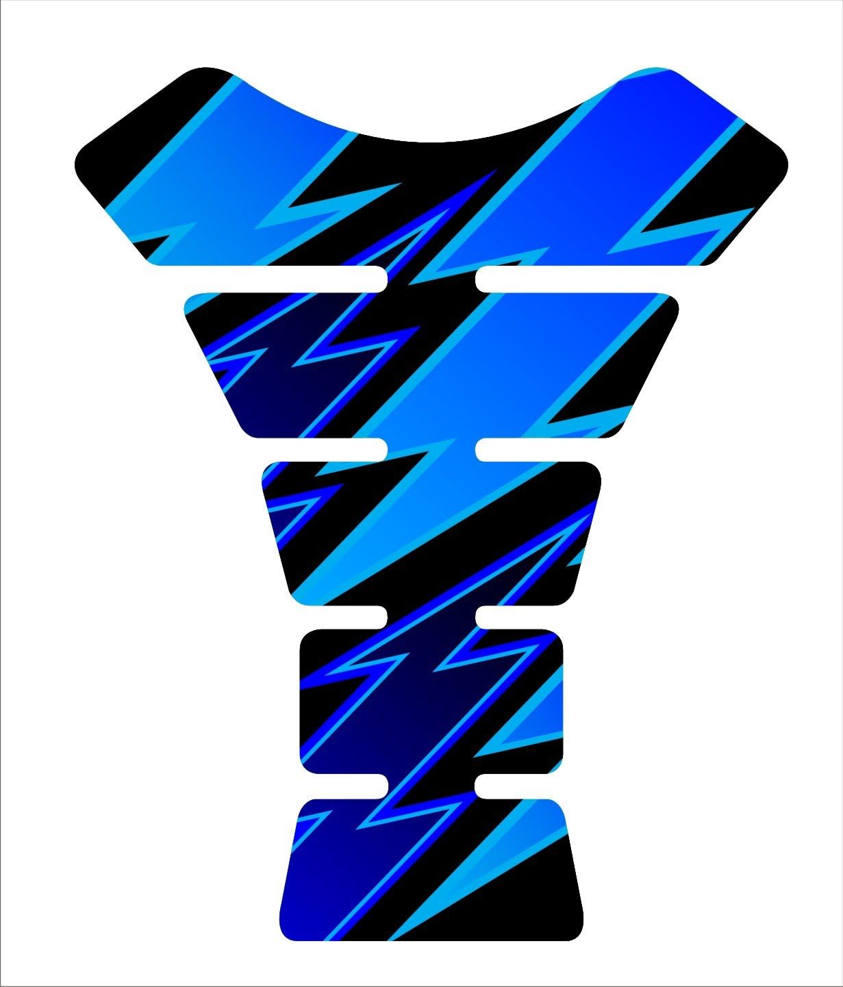 Amazon.com: Retro Lightning Blue Motorcycle Sportbike Gas Tank pad ...