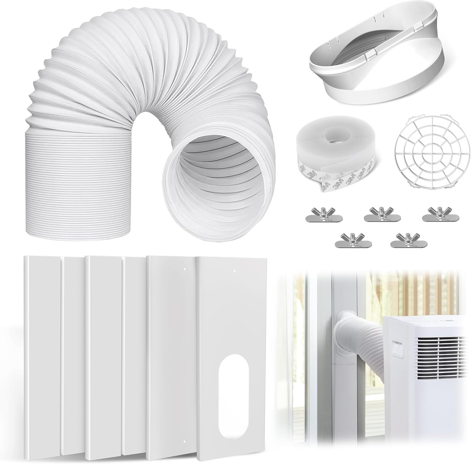 Amazon.com: Toutgood Portable Air Conditioner Window Vent Kit with 80 ...
