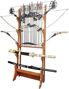 Amazon.co.jp: Sword Holder Sword Rack 4/5/6/8 Tier Sword Hanger, Floor ...