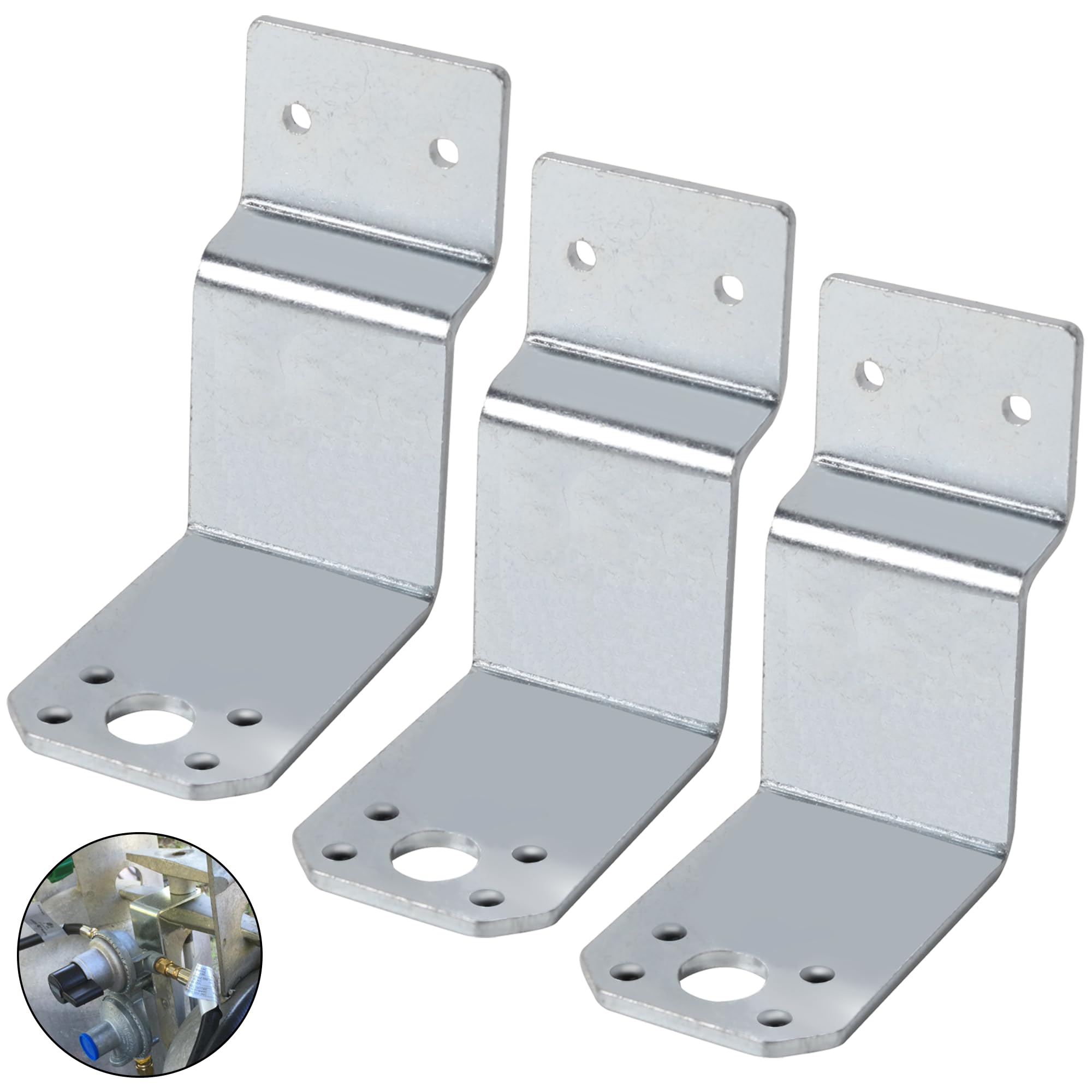 Amazon.com: TonGass 3-Pack Universal L-Mount Regulator Mounting Bracket ...