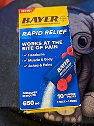 Amazon.com: Bayer New Rapid Relief Powder Packs with Aspirin & Caffeine ...