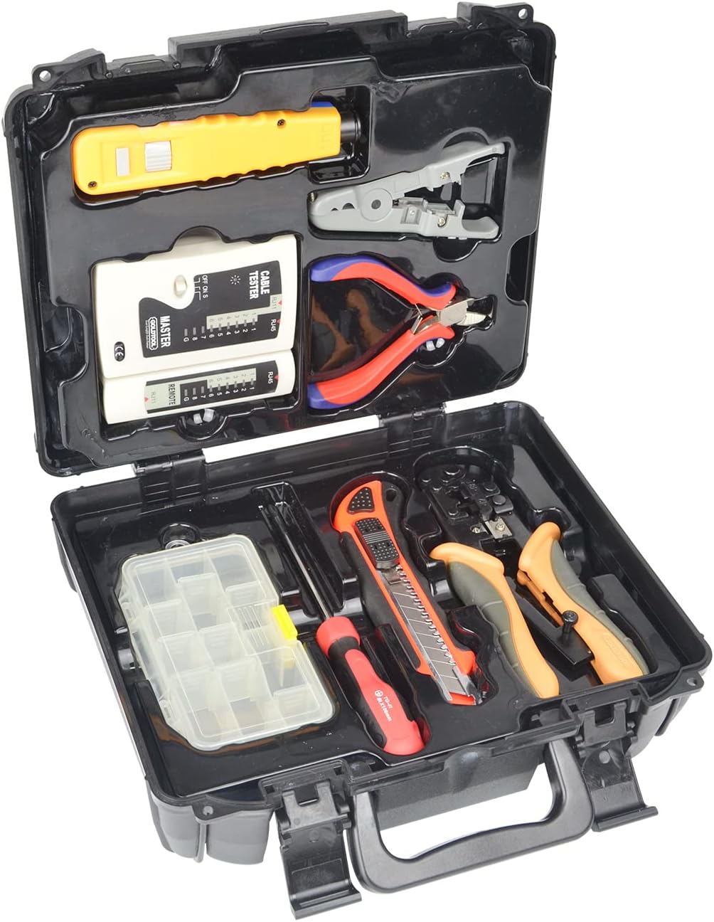 Amazon | Goldtool LAN BASIC REPAIR TOOL KIT WITH ABS CASE | 工具セット・道具セット
